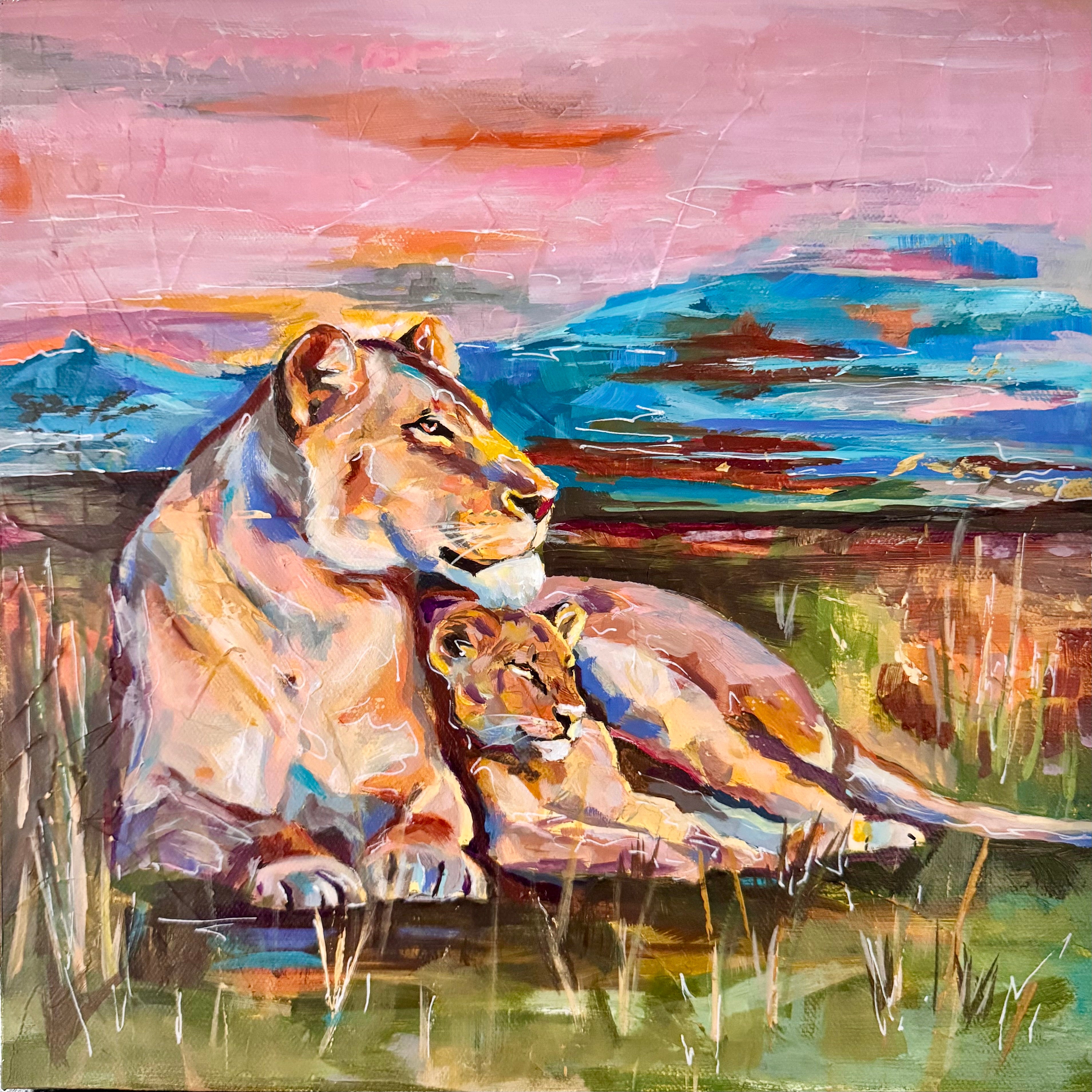 Safe Haven (Lions) – Pat Rios Art
